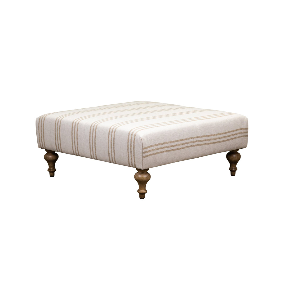 Olivia & Quinn Marcoux Ottoman in Spooner Oat w/ Livesmart Protection | Perigold